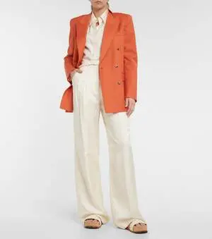 Gabriela Hearst Striker Leather Sandals - White