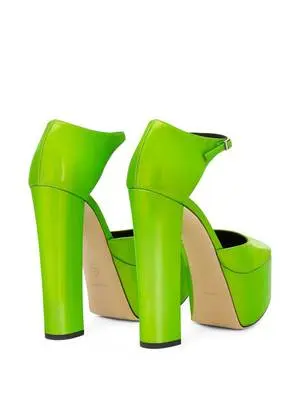 GIUSEPPE ZANOTTI Platform Pumps - Green