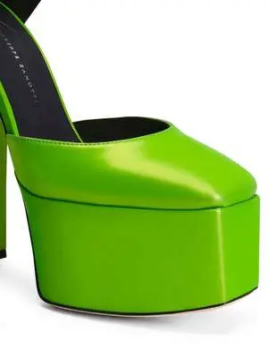 GIUSEPPE ZANOTTI Platform Pumps - Green