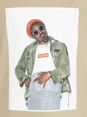 Supreme Andre 3000 Photograph-print T-shirt - Neutrals