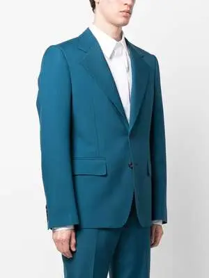 Alexander McQueen Tailored Single-breasted Blazer - Blue