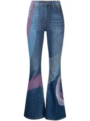 MADISON MAISON Anita Swirl-print Flared Jeans