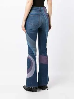 MADISON MAISON Anita Swirl-print Flared Jeans