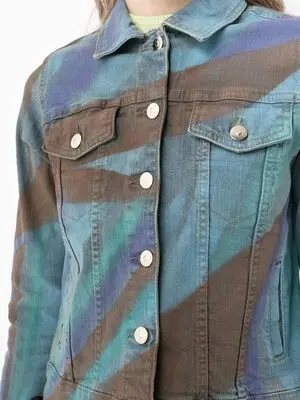 MADISON MAISON Graphic-print Denim Trucker Jacket