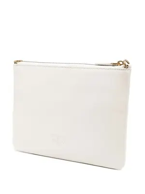 Pinko Logo Plaque Shoulder Bag - White