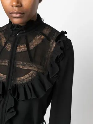 Dsquared2 Ruffled Long-sleeved Blouse