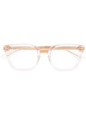 Gucci Rectangle-frame Glasses - Pink