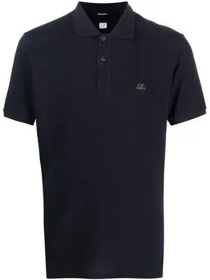 C.P. COMPANY Cotton Polo Shirt - Blue