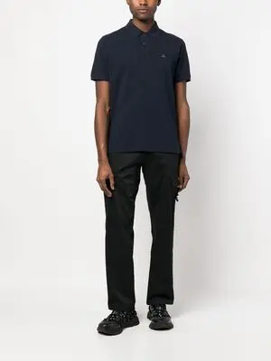 C.P. COMPANY Cotton Polo Shirt - Blue