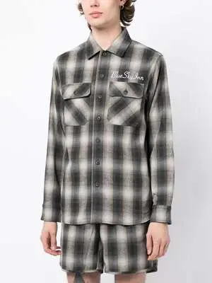 BLUE SKY INN Check-pattern Long-sleeve Shirt