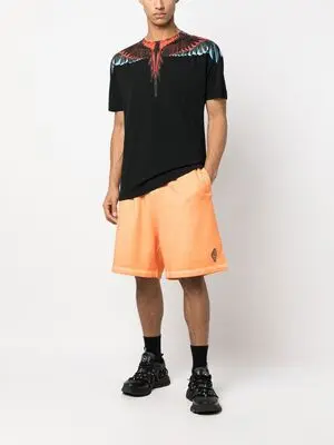 COUNTY OF MILAN Marcelo Burlon Logo Patch Shorts