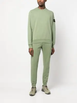 Stone Island Logo-patch Sweatshirt - Green