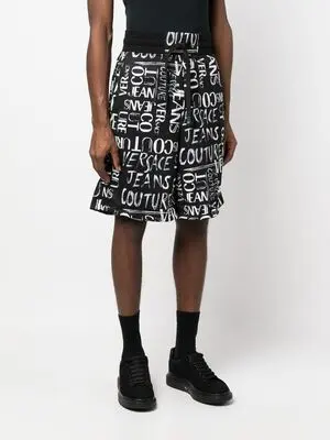 Versace Logo-print Track Shorts