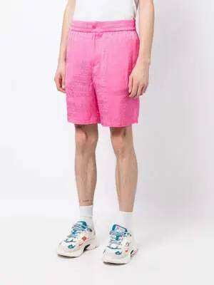 Moschino Print Track Shorts - Pink