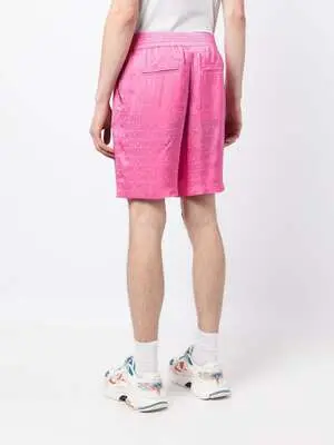 Moschino Print Track Shorts - Pink