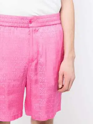 Moschino Print Track Shorts - Pink