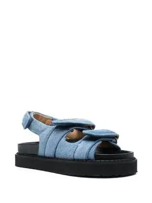 Isabel Marant Étoile Madee Denim Slingback Sandals - Blue