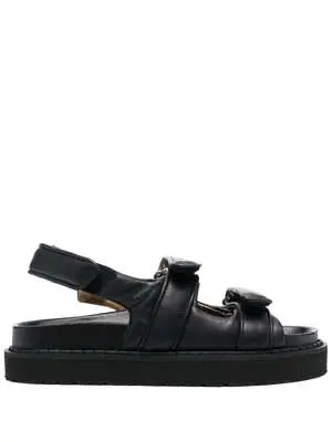 Isabel Marant Étoile Madee Leather Slingback Sandals - Black