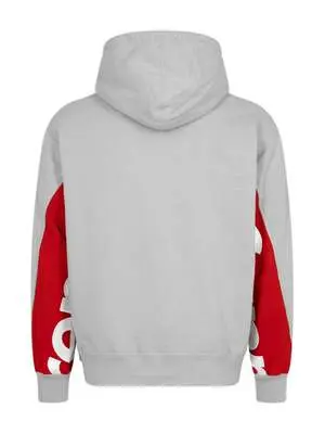 Supreme Cropped Paneled Hoodie - Grey