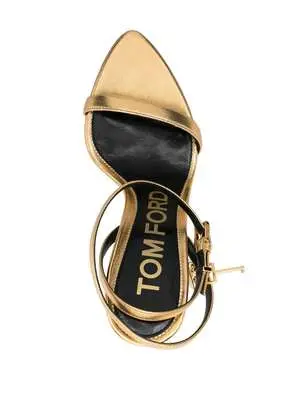 TOM FORD 115mm Padlock Metallic Sandals