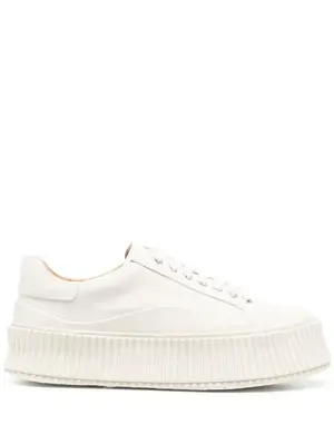 JIL SANDER Canvas Low-top Sneakers - Neutrals
