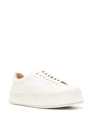 JIL SANDER Canvas Low-top Sneakers - Neutrals