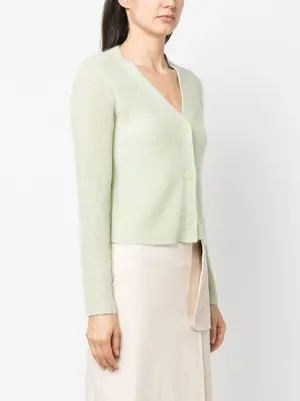 Vince Ribbed-knit V-neck Cardigan