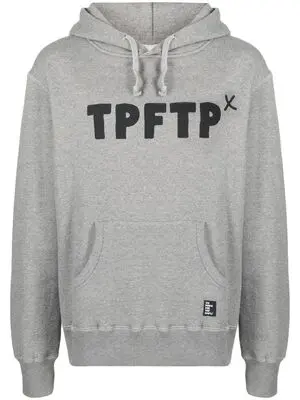 THE POWER FOR THE PEOPLE Logo Print Drawstring Hoodie