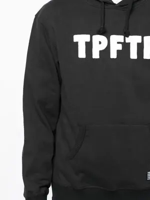 THE POWER FOR THE PEOPLE Logo Print Drawstring Hoodie