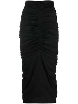 Philosophy Di Lorenzo Serafini Gathered Detailing Midi Skirt