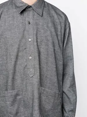 THE POWER FOR THE PEOPLE Button Placket Long-sleeve Shirt
