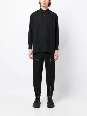 THE POWER FOR THE PEOPLE Button Placket Long-sleeve Shirt