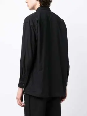 THE POWER FOR THE PEOPLE Button Placket Long-sleeve Shirt