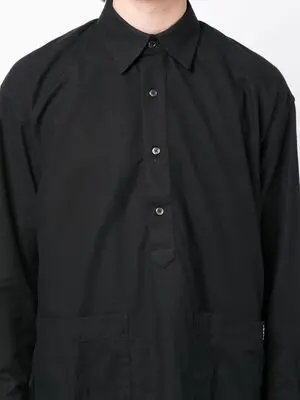 THE POWER FOR THE PEOPLE Button Placket Long-sleeve Shirt