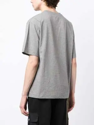 THE POWER FOR THE PEOPLE Logo Print Short-sleeve T-shirt - Grey