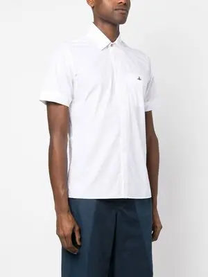 VIVIENNE WESTWOOD Organic Cotton Short-sleeve Shirt - White