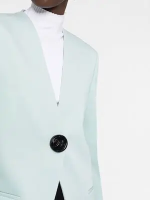 JIL SANDER Single-button Wool Blazer - Green