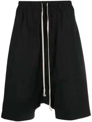 Rick Owens Drop-crotch Bermuda Shorts