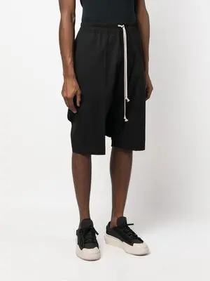 Rick Owens Drop-crotch Bermuda Shorts