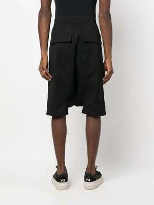 Rick Owens Drop-crotch Bermuda Shorts