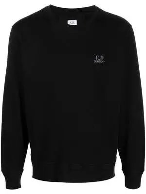C.P. COMPANY Logo-embroidered Sweatshirt - Black