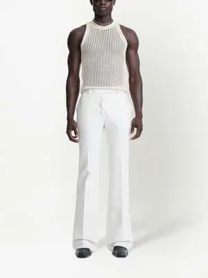 DION LEE Grid Mesh Tank Top - White