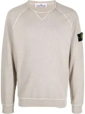 Stone Island Copass-patch Crew-neck Sweatshirt