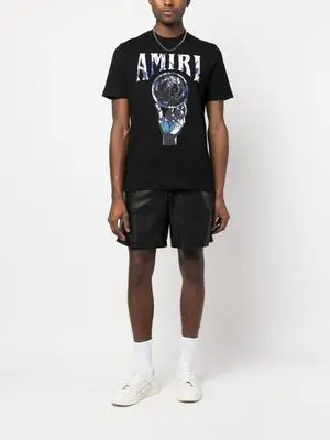 Amiri Crystal Ball Cotton T-shirt - Black