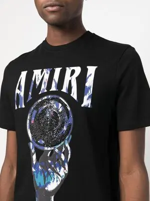 Amiri Crystal Ball Cotton T-shirt - Black