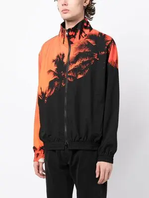 BLUE SKY INN Palm Tree Print Bomber Jacket