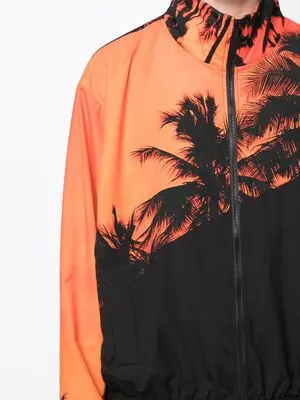 BLUE SKY INN Palm Tree Print Bomber Jacket