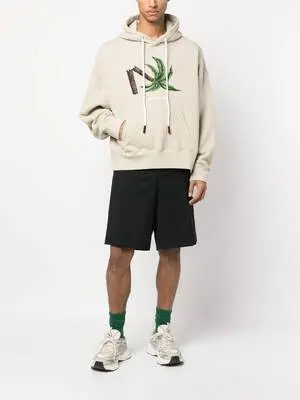 Palm Angels Broken Palm Hoodie - Neutrals