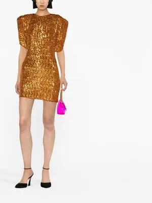 Attico Sequin-embellished Mini Dress