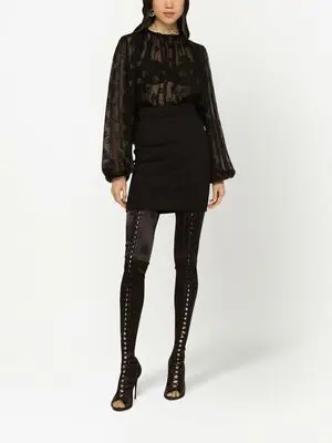 Dolce & Gabbana Logo Satin Blouse